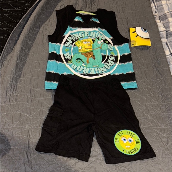 Nickelodeon | Matching Sets | Nwt New Spongebob Tank Top And Shorts Set ...